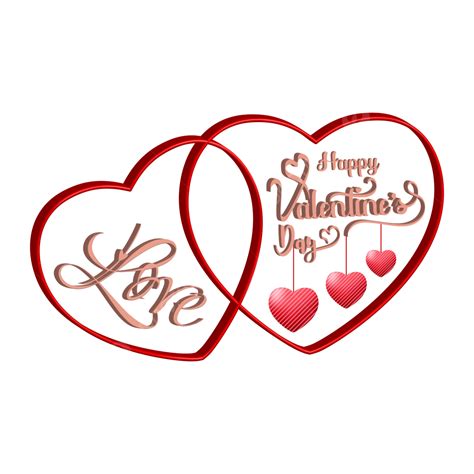 Happy Valentine Day Vector Hd Images Red Heart 3d Happy Valentines Day