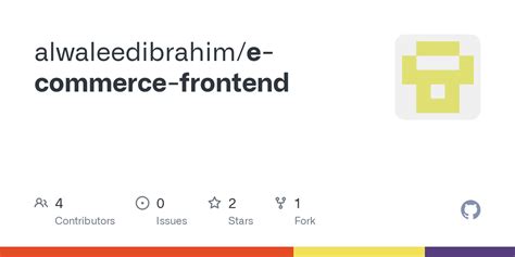 github alwaleedibrahim e commerce frontend