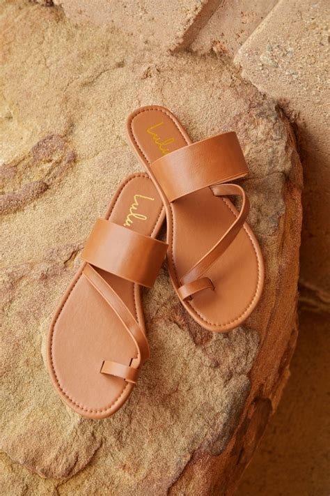 Cute Light Tan Sandals Flat Sandals Lulus