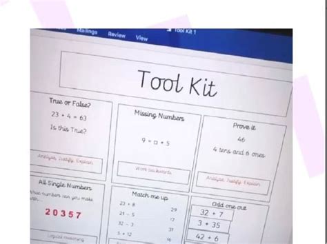 Maths Tool Kit Teaching Resources