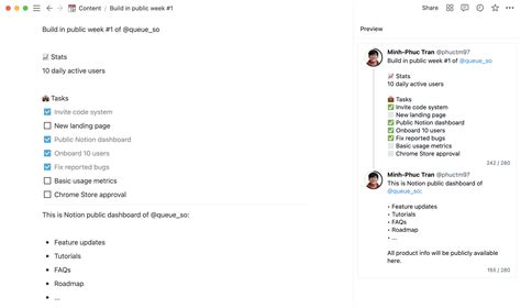queue twitter scheduling tool for notion