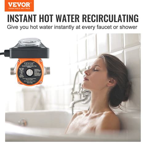 Vevor Hot Water Circulation Pump Circulator Pump Dn20 Inletoutlet Dn15