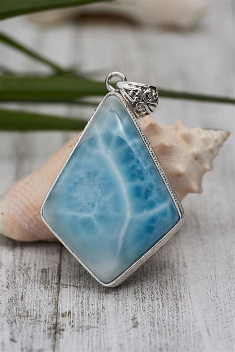 Larimar Gemstone Pendants Handcrafted Dominican Jewelry Larimar