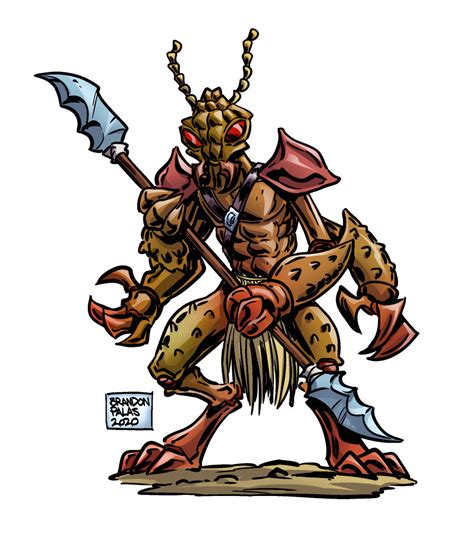 Oc Art Drawing The Monster Manual 5 Thri Kreen Rdnd