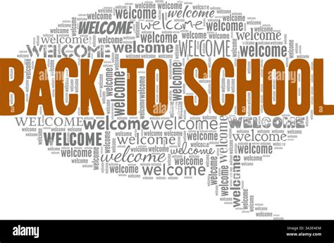 Back To School Vector Illustration Word Cloud Isolated On White Background Stock Vector Image