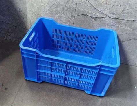 Blue Plastic Crates Outer Dimension LXWXH X X Mm At Rs Piece In Surat