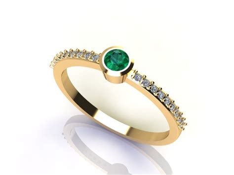 3d Bazel Ring Diamond Model Turbosquid 1167275