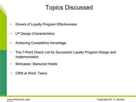 Chapter 9 Effectiveness Of Loyalty Programs Ppt