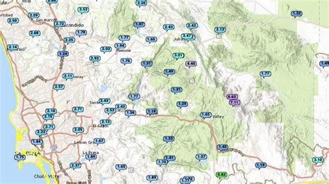 Rainfall Totals From Hurricane Hilary In San Diego County Sdtoday