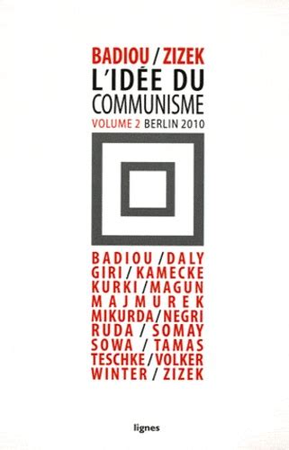Lidée Du Communisme Volume 2 Conférence De De Alain Badiou