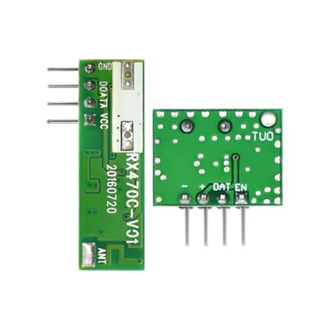 Superheterodyne Rf 수신기 및 송신기 모듈 Arduino Uno 무선 모듈용 원격 제어 Diy 키트 433