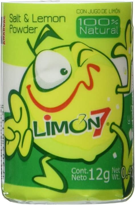 Limon 7 Salt And Lemon Powder 100pc Bag 7oz By Mexican Candy