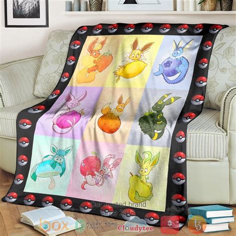 Pokemon Eevee Evolution Blanket Hot Sale 2023