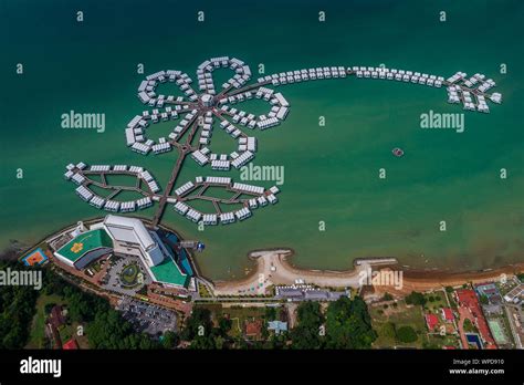 Aerial View Of Lexis Hibiscus Resort In Pork Dickson Malaysia Stock