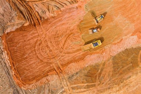 Premium Photo Grader Construction Grader Industrial Machine On