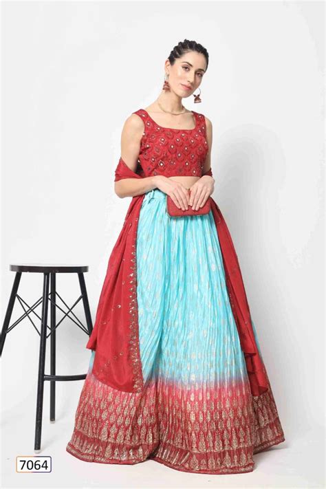 New Exclusive Bridal Thread Embroidered Semi Stitched Lehenga Choli