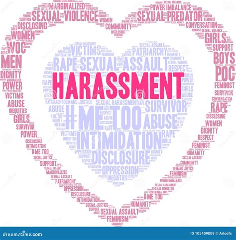 Harassment Word Cloud Stock Illustration Illustration Of Justice 105409008