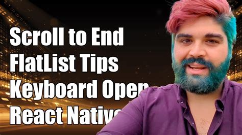 Scroll To End Of Flatlist After Keyboard Opens In React Native Youtube