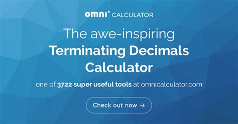 Terminating Decimals Calculator