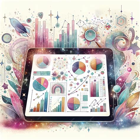 premium photo graphs and charts in the style of mixes realistic and