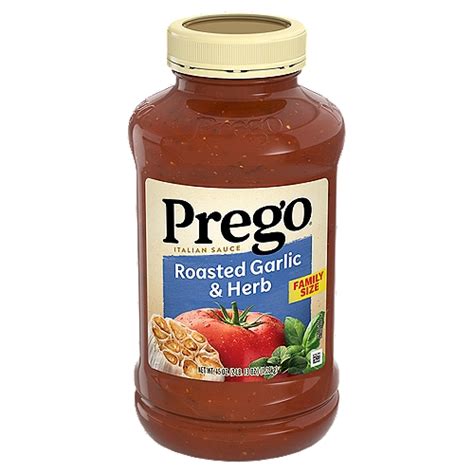 Prego Roasted Garlic And Herb Pasta Sauce 45 Oz Jar Shoprite