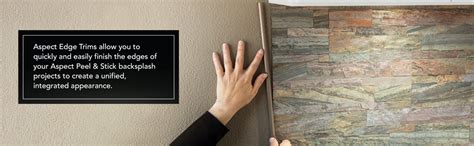 Aspect Backsplash Vinyl Trim Kit In Light Gray