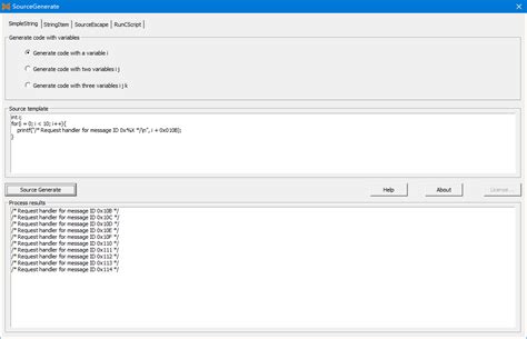 2 stringitem generate code according to template