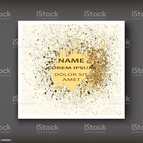 金漆飛濺飛濺爆炸閃光的藝術畫框覆蓋設計裝飾聖誕紋理噴霧污漬金色背景時尚範本向量插圖傳單 海報 橫幅向量圖形及更多事件圖片 Istock