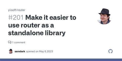 Make It Easier To Use Router As A Standalone Library Issue