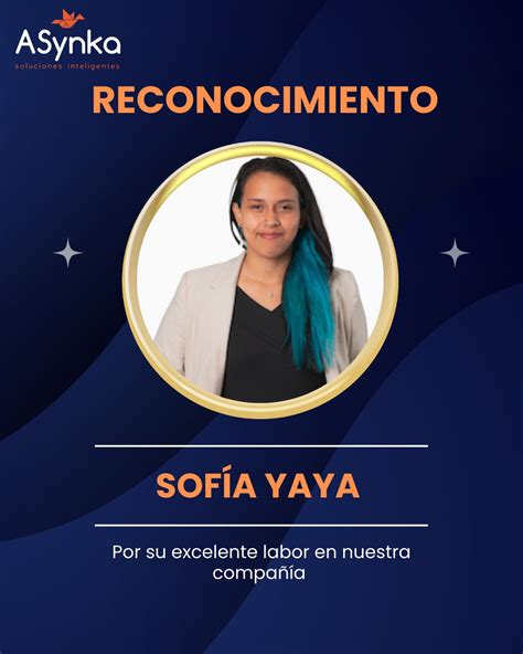 Ana Sofia Yaya Suta ¡muchas Gracias Por Todos Tus Aportes Tan Valiosos A Nuestra Organización