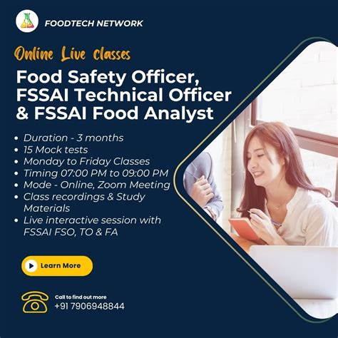 Food Safety Officer Fssai Technical Officer And Fssai Food Analyst