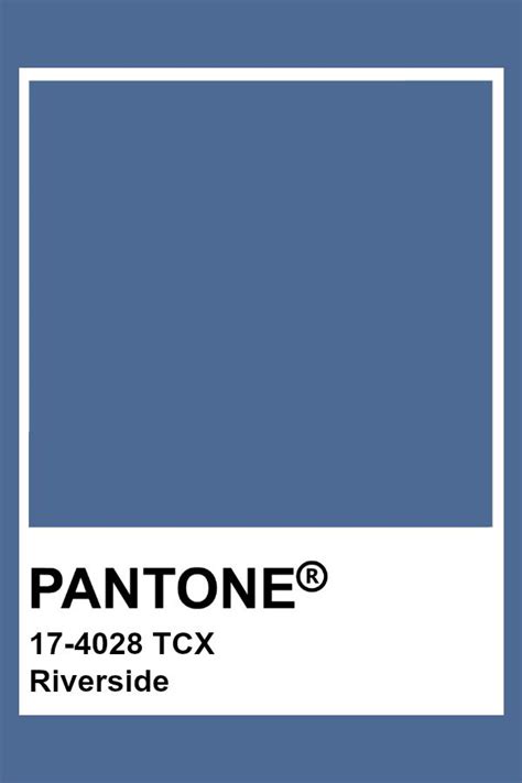 Pantone 17 4028 Tcx Riverside Pantone Color Blue Pantone Colour