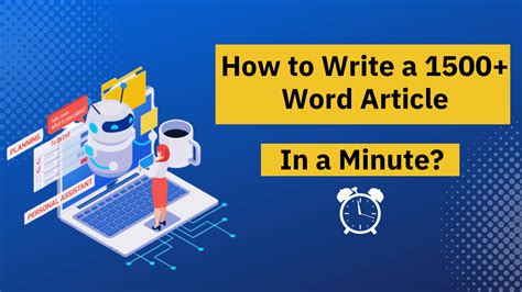 How To Write A Word Article In A Minute