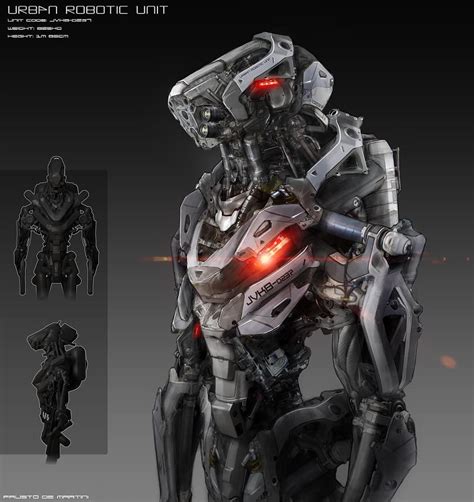 Urban Robotic Unit Sci Fi Designs Created In Zbrush And Photoshop By