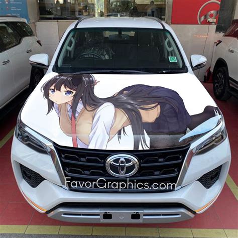 Mai Sakurajima Itasha Car Vinyl Hood Wrap Decal Sticker Favor Graphics