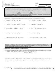 Understanding Equilibrium And ICE Tables In Chemistry Course Hero