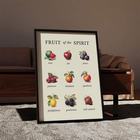 Fruit Of The Spirit Wall Art Scripture Wall Art Digital Etsy