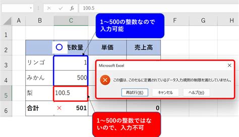 【excel】入力規則を使ってセルに整数・小数点の制限を設定する方法！解除方法も解説 Excelの森