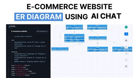 Er Diagram Example E Commerce Website Using Ai Chat Youtube