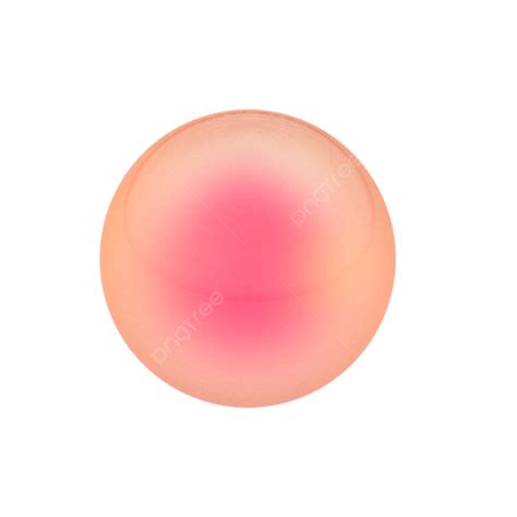 3d Three Dimensional Frosted Glass Ball Gradient Pink 3d Stereoscopic