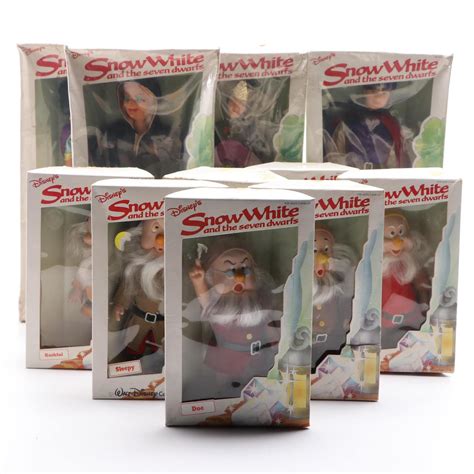 Disney Snow White And The Seven Dwarfs Dolls Late 20th Century Ebth