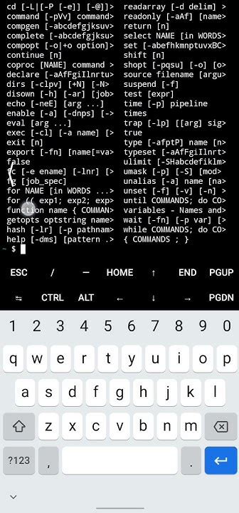 Command Help On Termux Coding Termux Technology Termuxscript