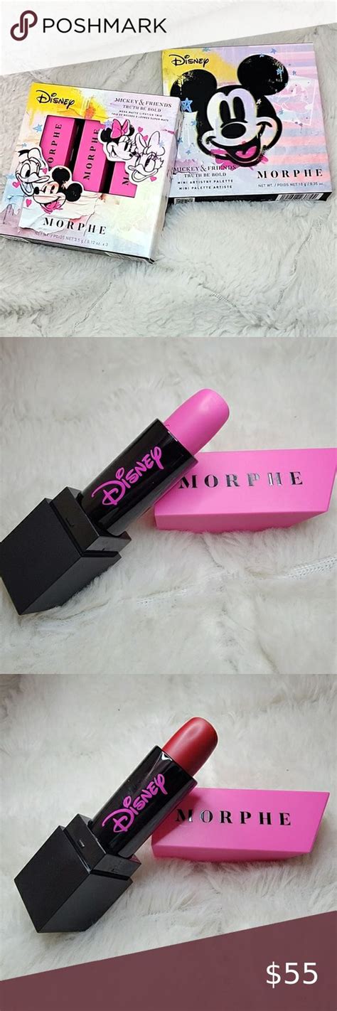 💥discontinued Limited Edition💥morphe Mickey And Friends Lipstick Trio And Palette Mickey And