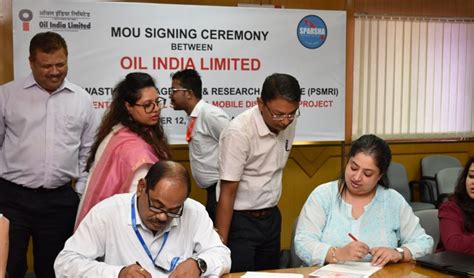 Oil India Ltd Oil Signs Mou For Implementation Of Mobile Dispensary