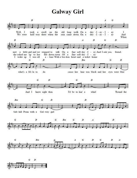 Mandolin Chords For Galway Girl At Blair Martin Blog