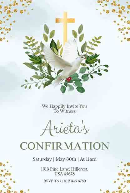 Confirmation Invitation Templates Free Edit Download