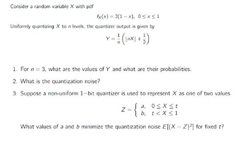 Solved Consider A Random Variable X With Pdf Fx X Chegg