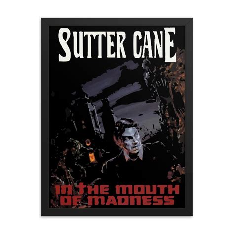 In The Mouth Of Madness 18 X 24 Framed Giclée Poster Black Wood