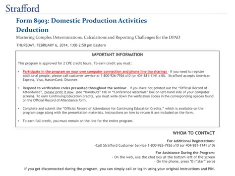 Form 8903 Domestic Production Activities Deduction
