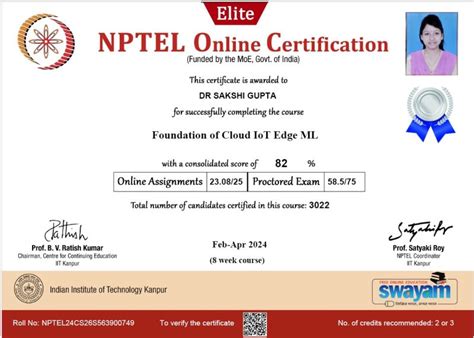Dr Sakshi Gupta On Linkedin Nptel Cloudcomputing Machinelearning